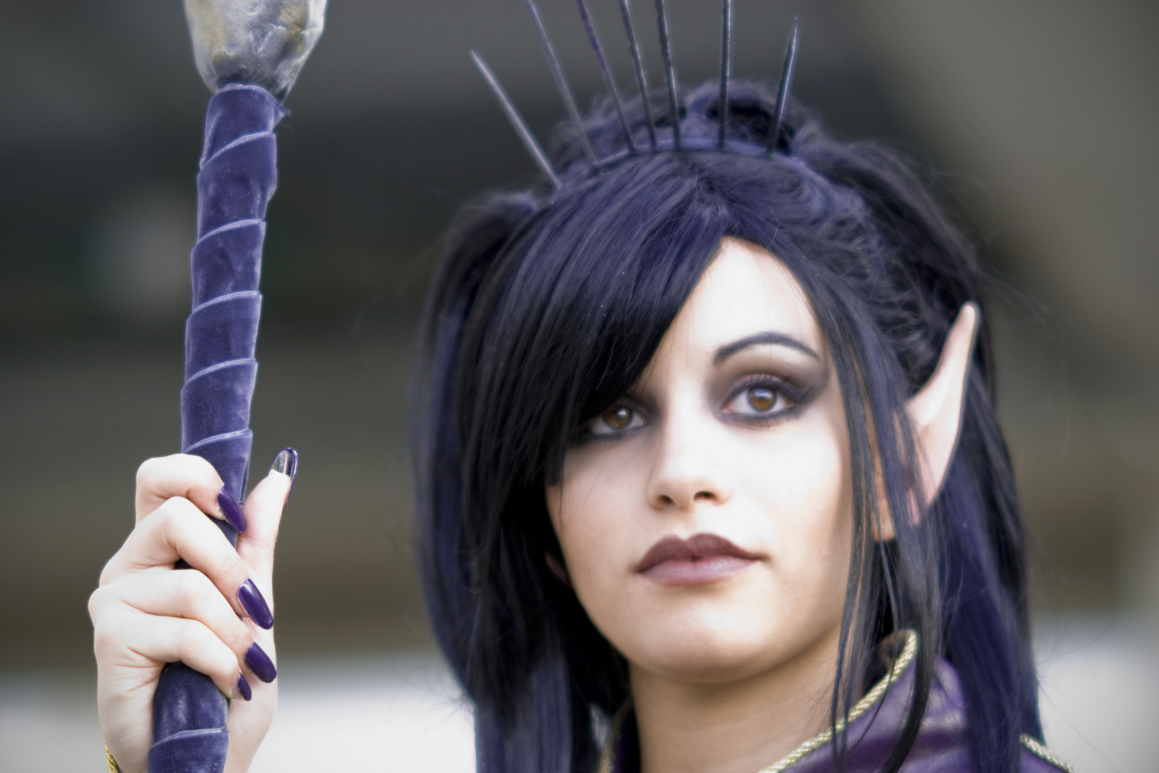 Dark Elf Sorceress Cosplay from Warhammer Online Dark Elf Sorceress Cosplay from Warhammer Online